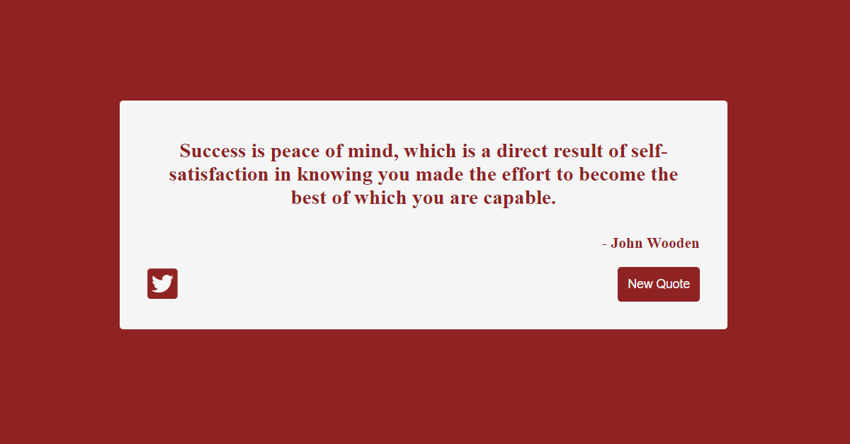 Random Quote Generator